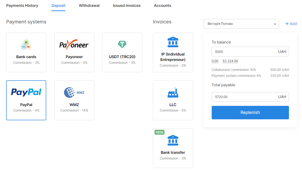 Paypal and VAT Bank Transfer: New Payment Methods in Collaborator ...