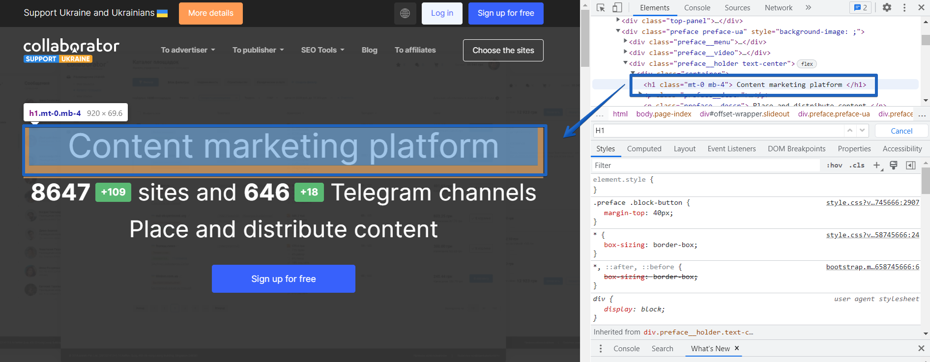How to fill meta tags for the site: Title, Description ect — Сollaborator